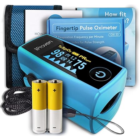 Amazon.com: WRINERY Pulse Oximeter Fingertip, Oxygen Monitor Fingertip ...