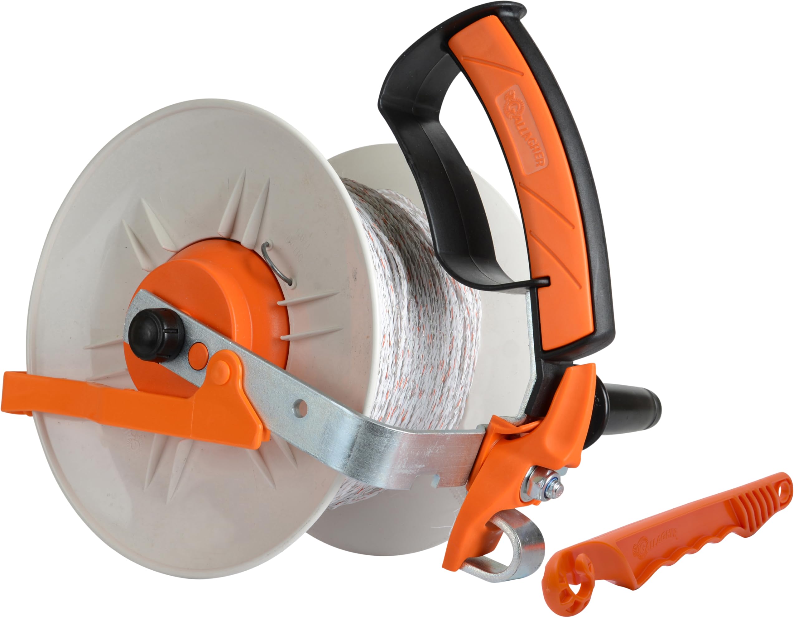 Amazon.com: Gallagher Heavy Duty Geared Electric Fence Reel Pre-Wound ...