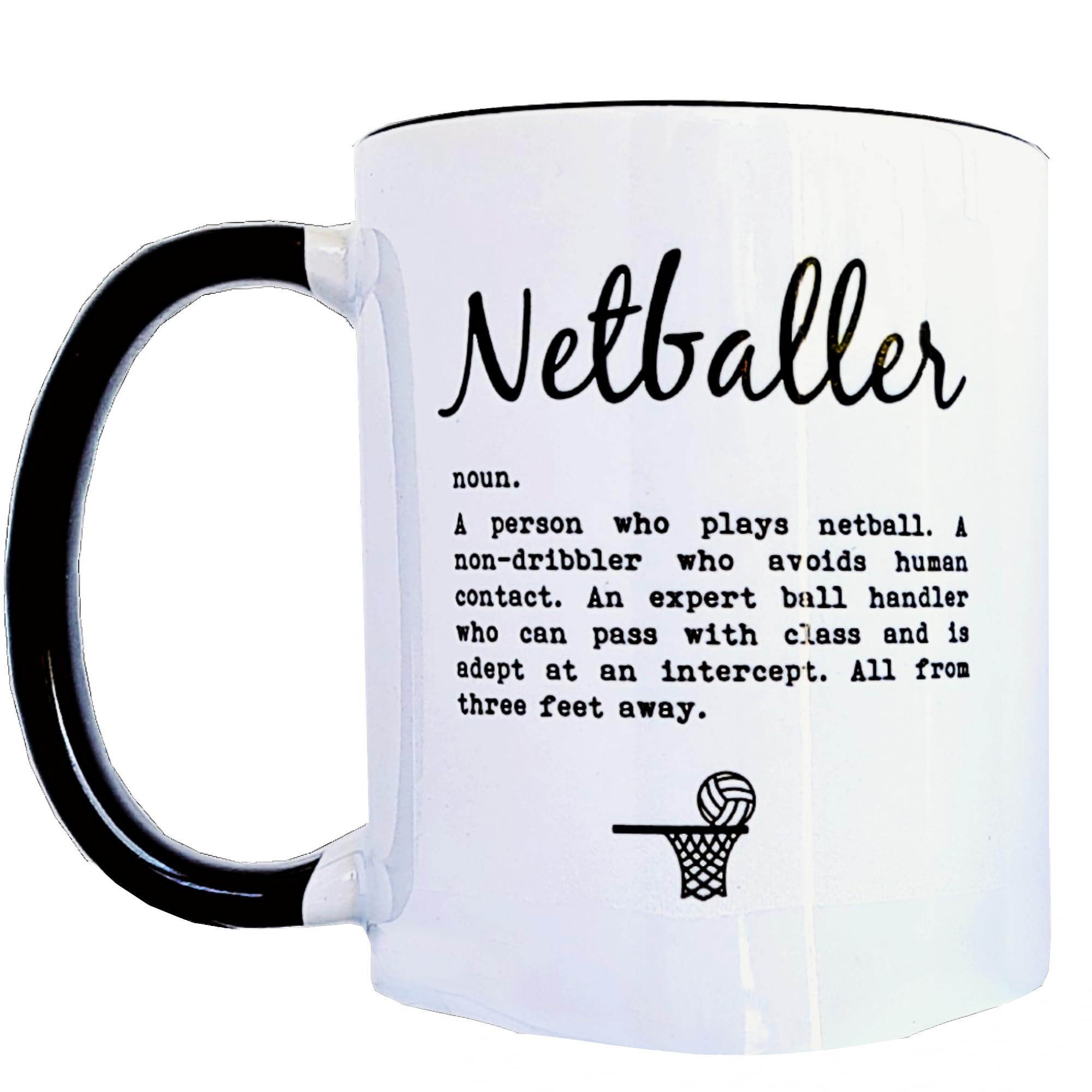 Worry Less Design Netball Gifts - Netballer Definition - Netball Mug ...