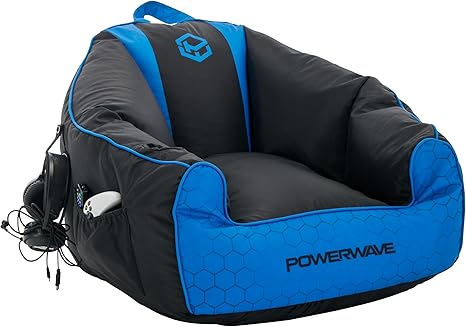 Powerwave Bean Bag Chair Puff Blue: Home: Amazon.com.au