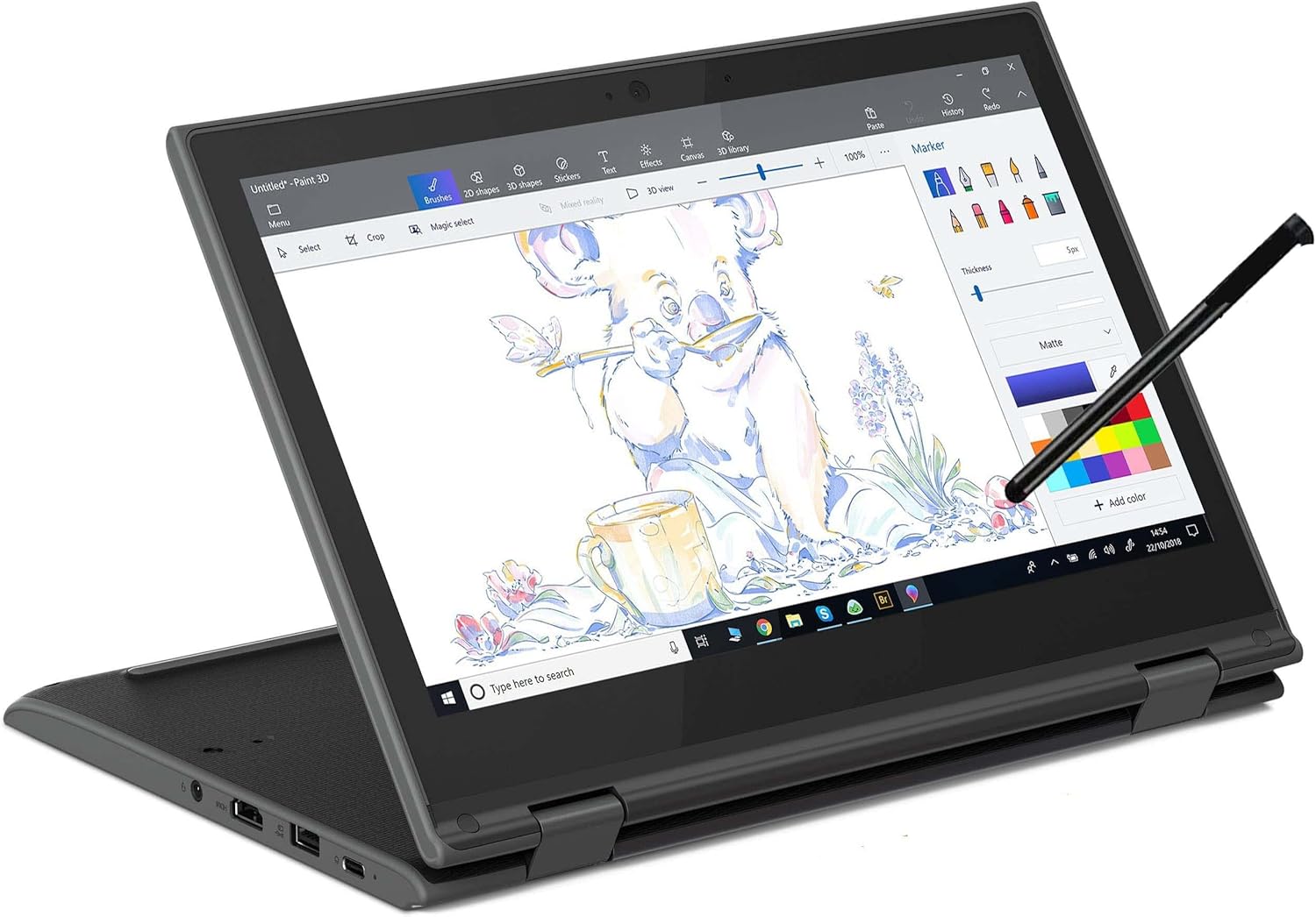 Amazon.com: Lenovo 11.6in 2-in-1 Convertible Laptop Anti-Glare ...