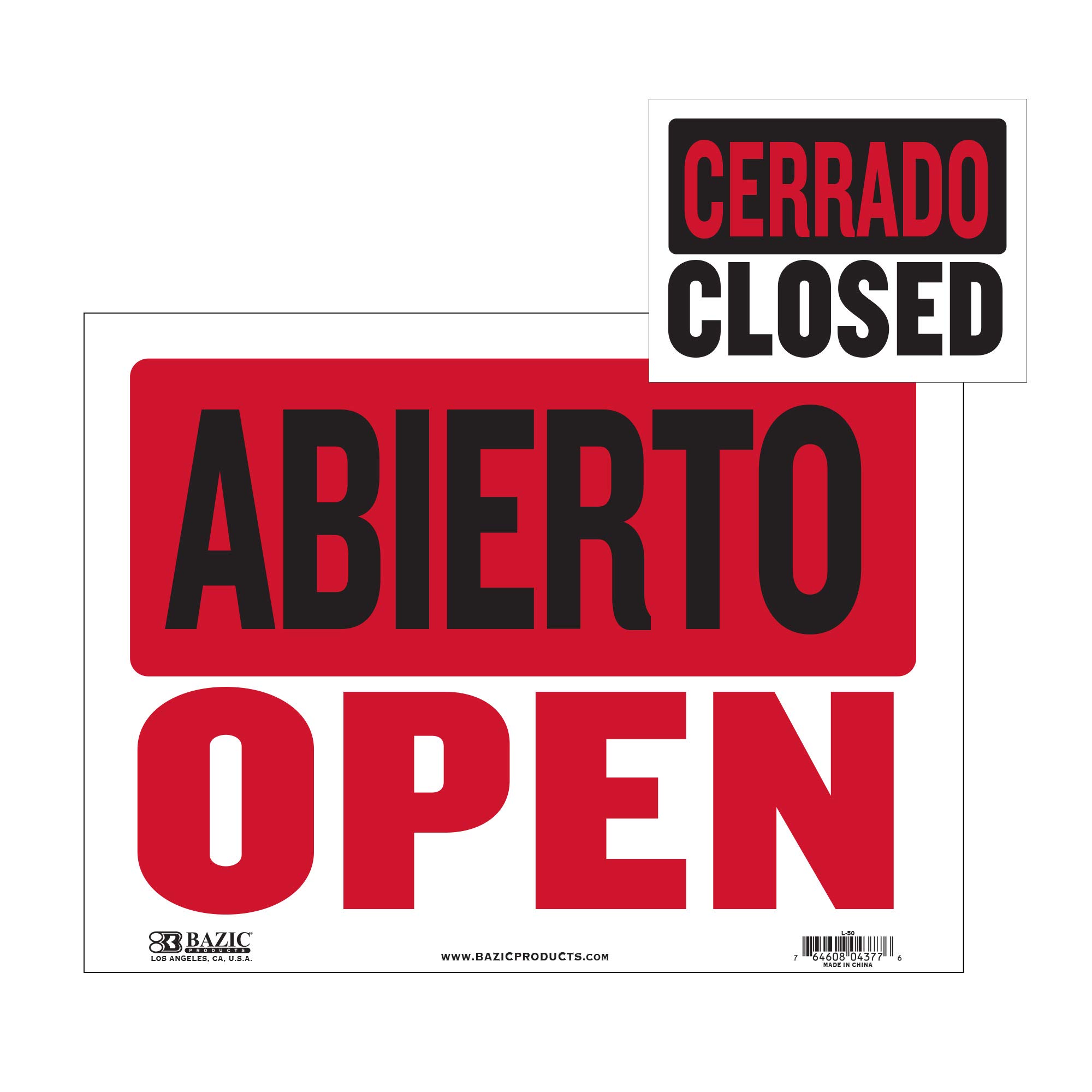 Open Closed Sign Spanish