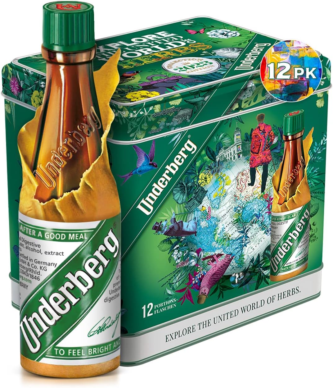 Amazon.com : Underberg Natural Herb Bitters 5pk .68oz./btl ...