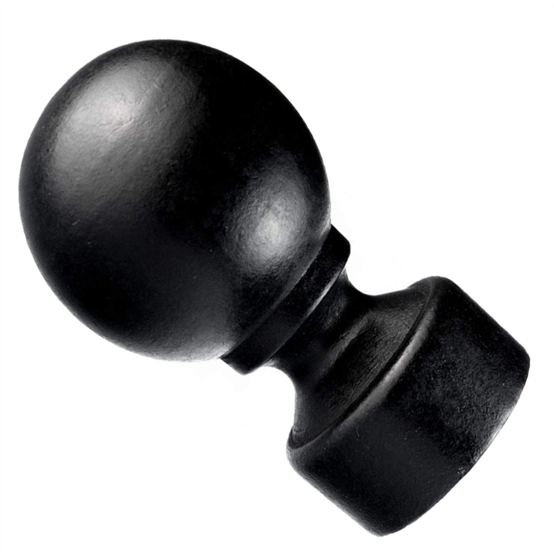IANPAV Wooden Finials modern, 35mm, 2Pc, Black : Amazon.co.uk: Home ...