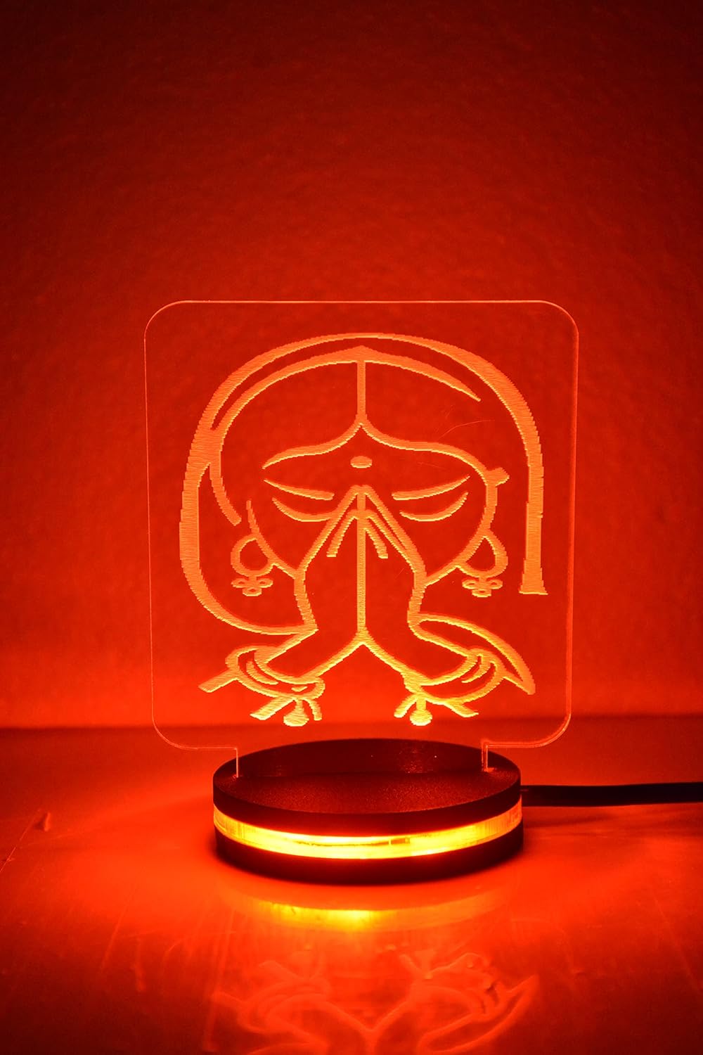 Buy HM Lady Action Night LED LEMP 3D Optical Illusion Acrylic Night ...