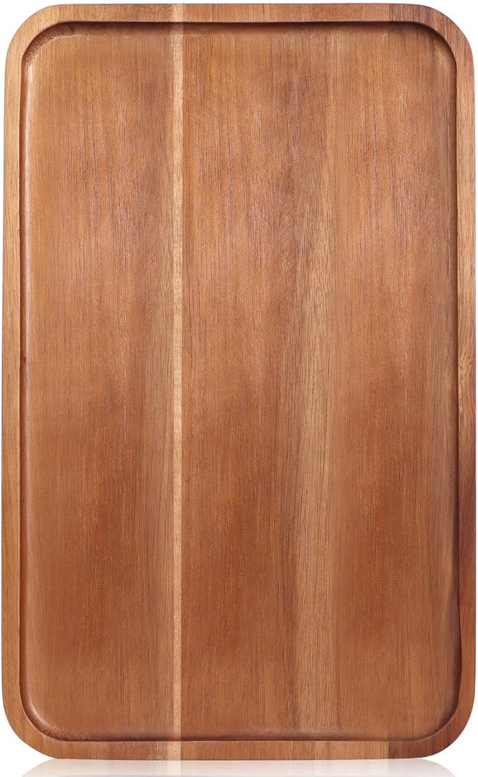 Amazon.com | Large Wooden Serving Trays Long Party Charcuterie Boards ...