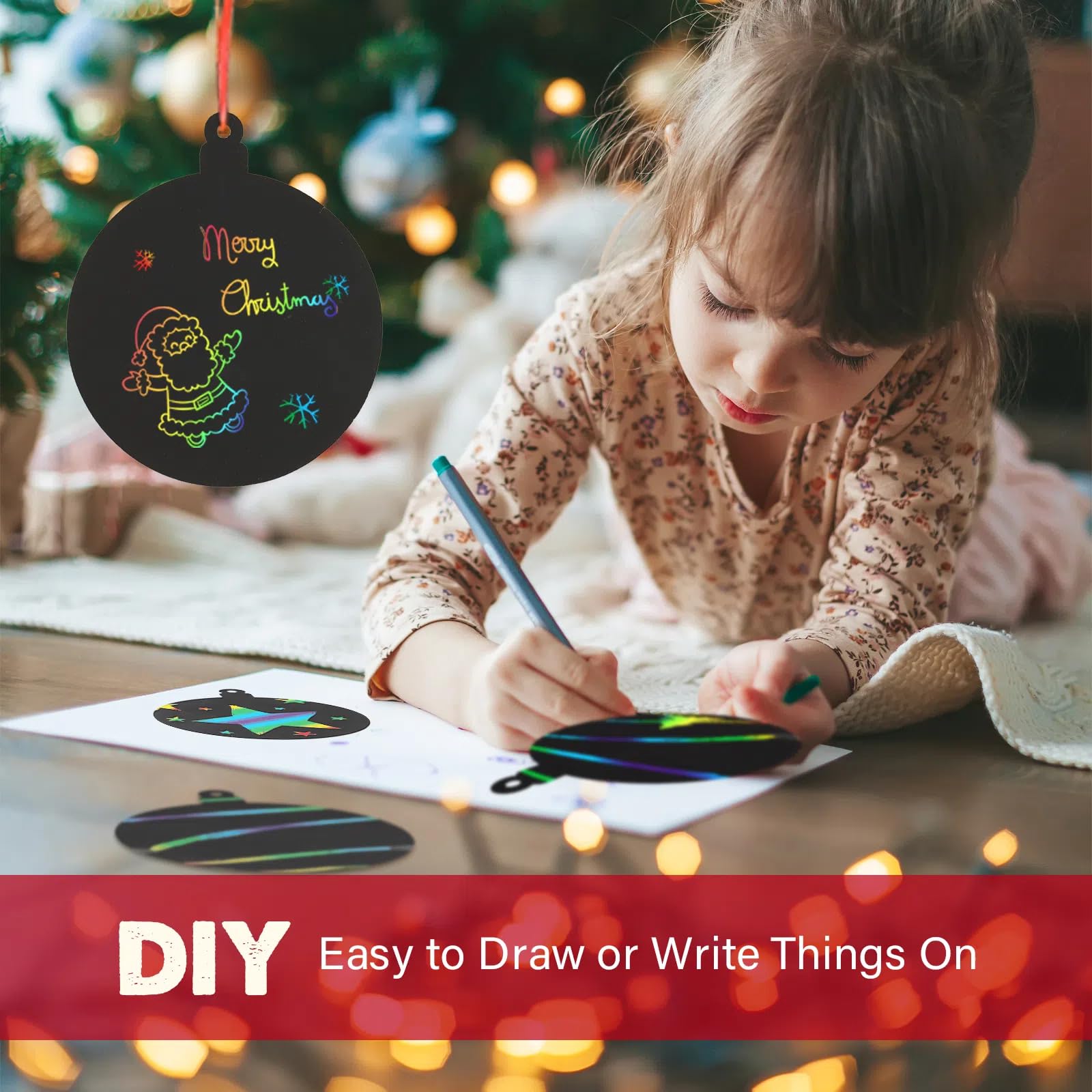 24pcs Christmas Scratch Art for Kids Christmas Crafts for Kids ...