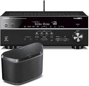 Yamaha rx-v681 7.2-channel 4 K receptor AV con wx-030 musiccast altavoz ...