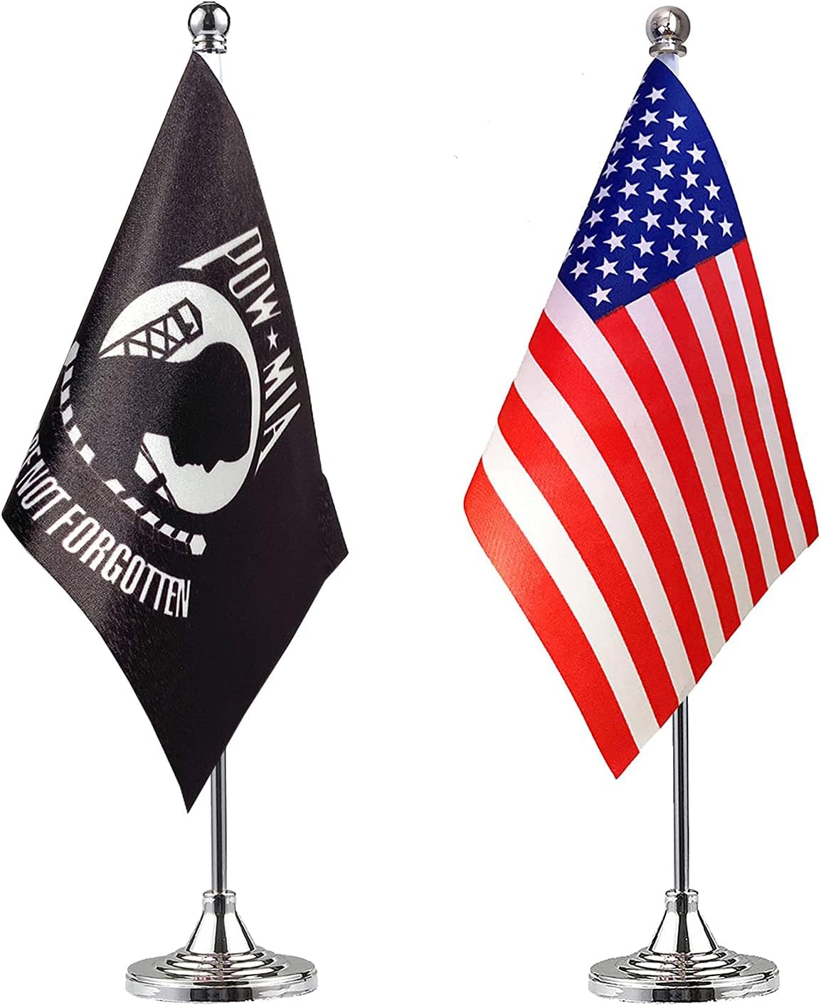 Amazon.com: ZXvZYT 2 Pack American US POW MIA flag USA POW MIA table ...