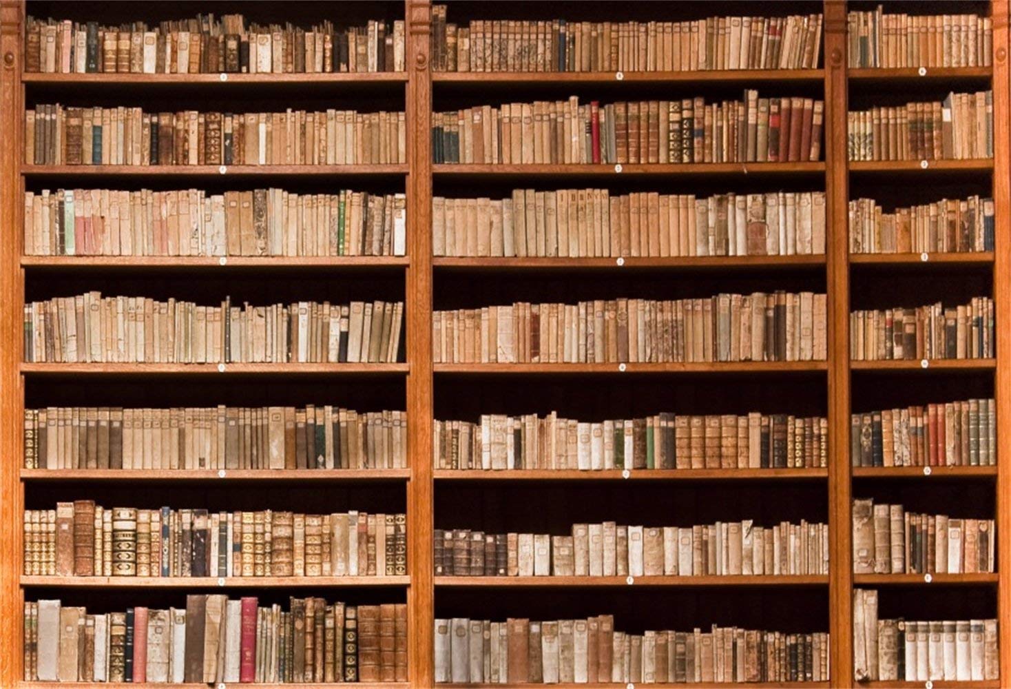 Buy Vintage Bookshelf Backdrop 7x5ft Vinyl Photography Background Old ...