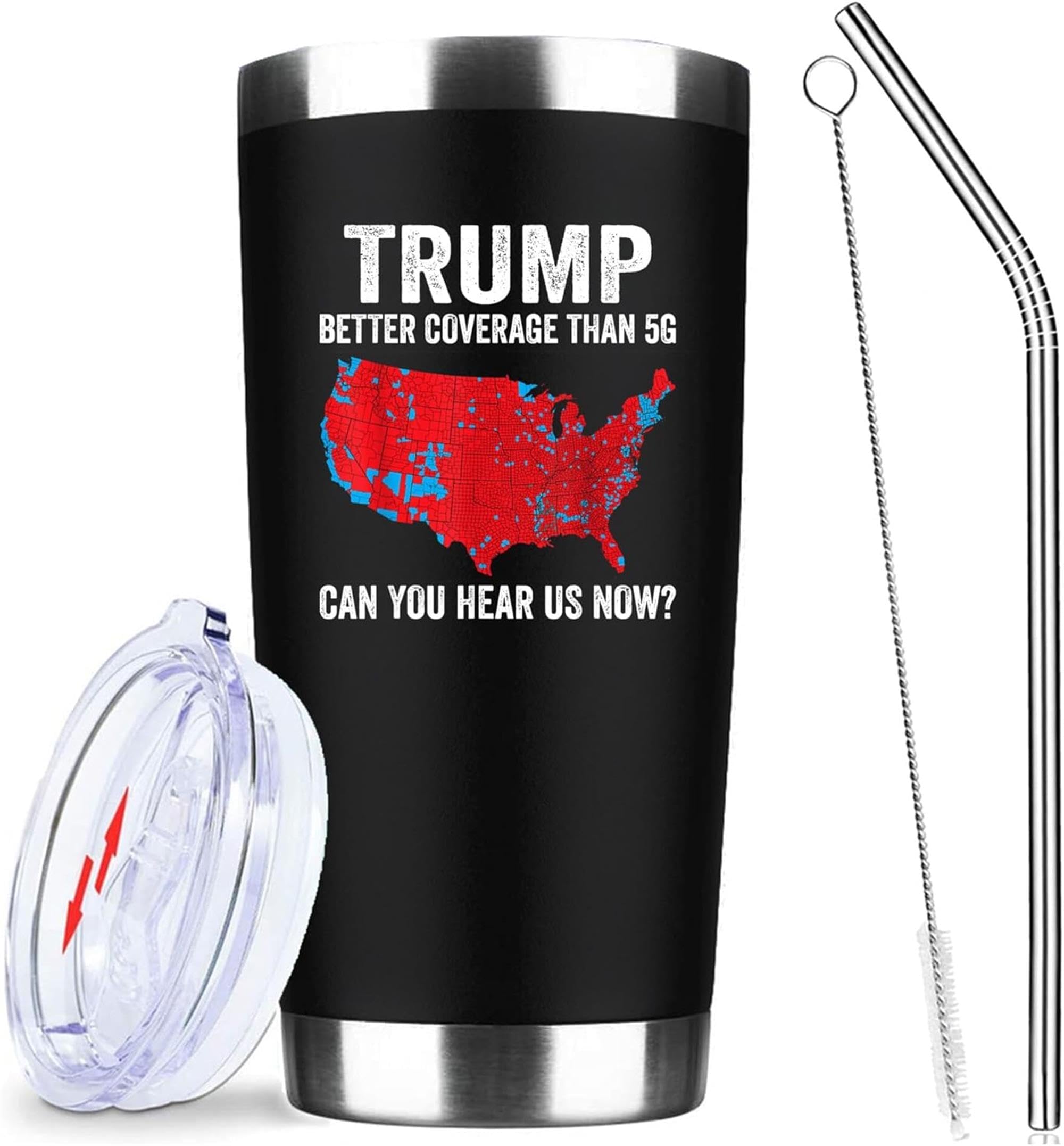 Amazon.com | ATHAND Trump Better Coverage Than 5G,Trump Tumbler,Trump ...