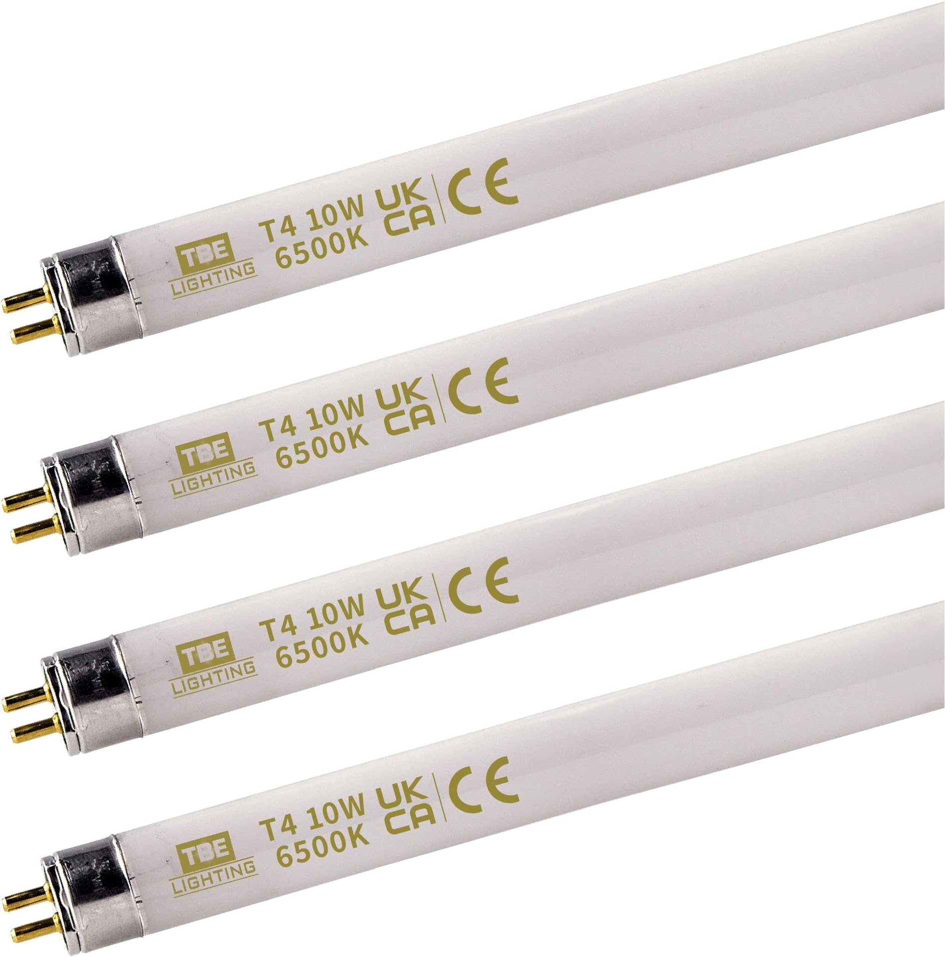 TBE LIGHTING T4 10w Fluorescent Tube Lamps 352mm - 2 Pack of CFL Bulbs ...