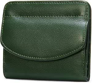 Amazon.com: LITTLE · GRASS Small RFID Bifold Leather wallet for women ...