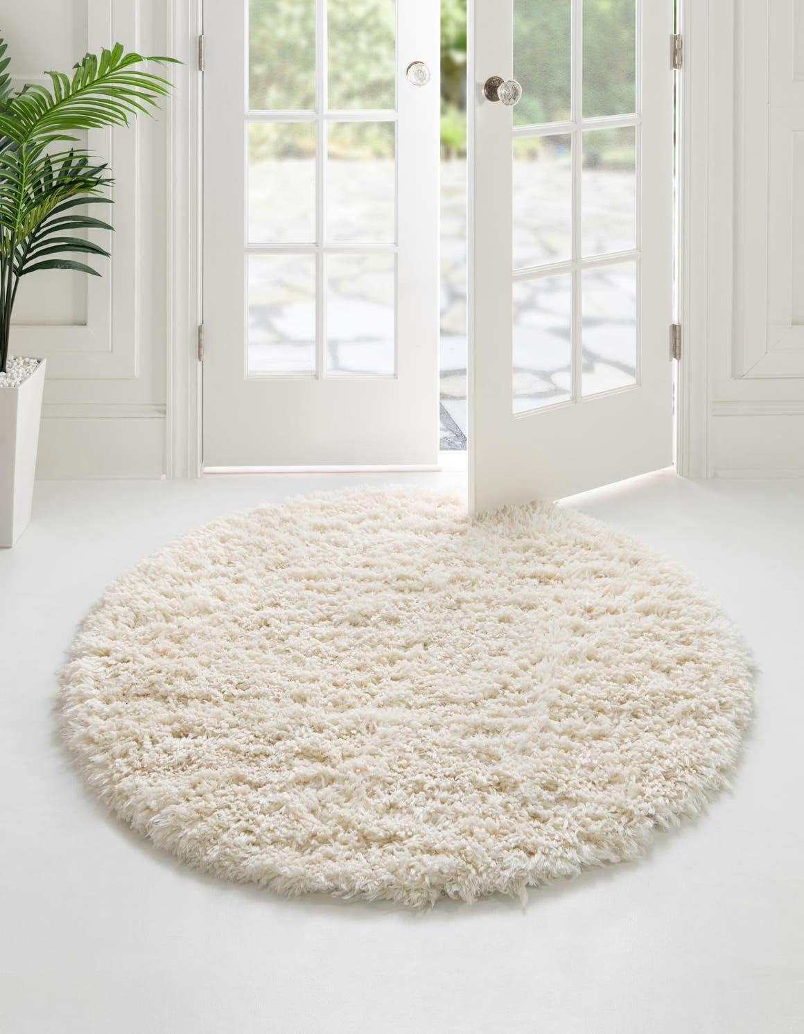 Amazon.com: Rugs.com Infinity Collection Solid Shag Area Rug 6 Ft Round ...