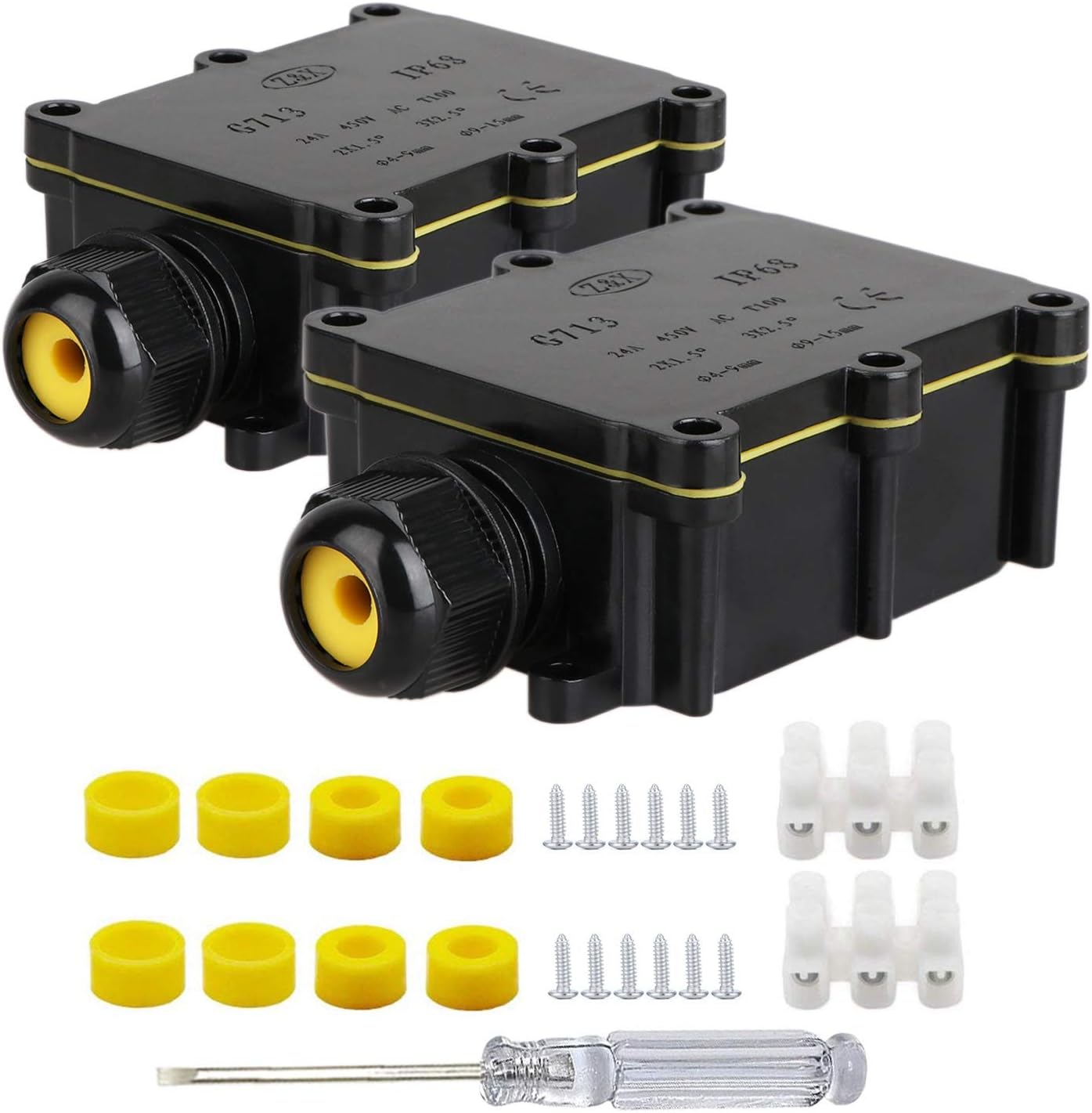 Amazon.com: Adamax 910 Electrical Splice Box with 10-Inch Diameter, 1 ...