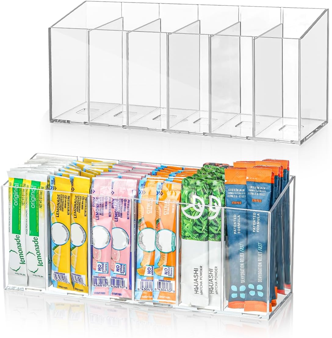 Amazon.com: AIEVE 2 Pack Drink Packet Organizer, Water Drink Packet ...