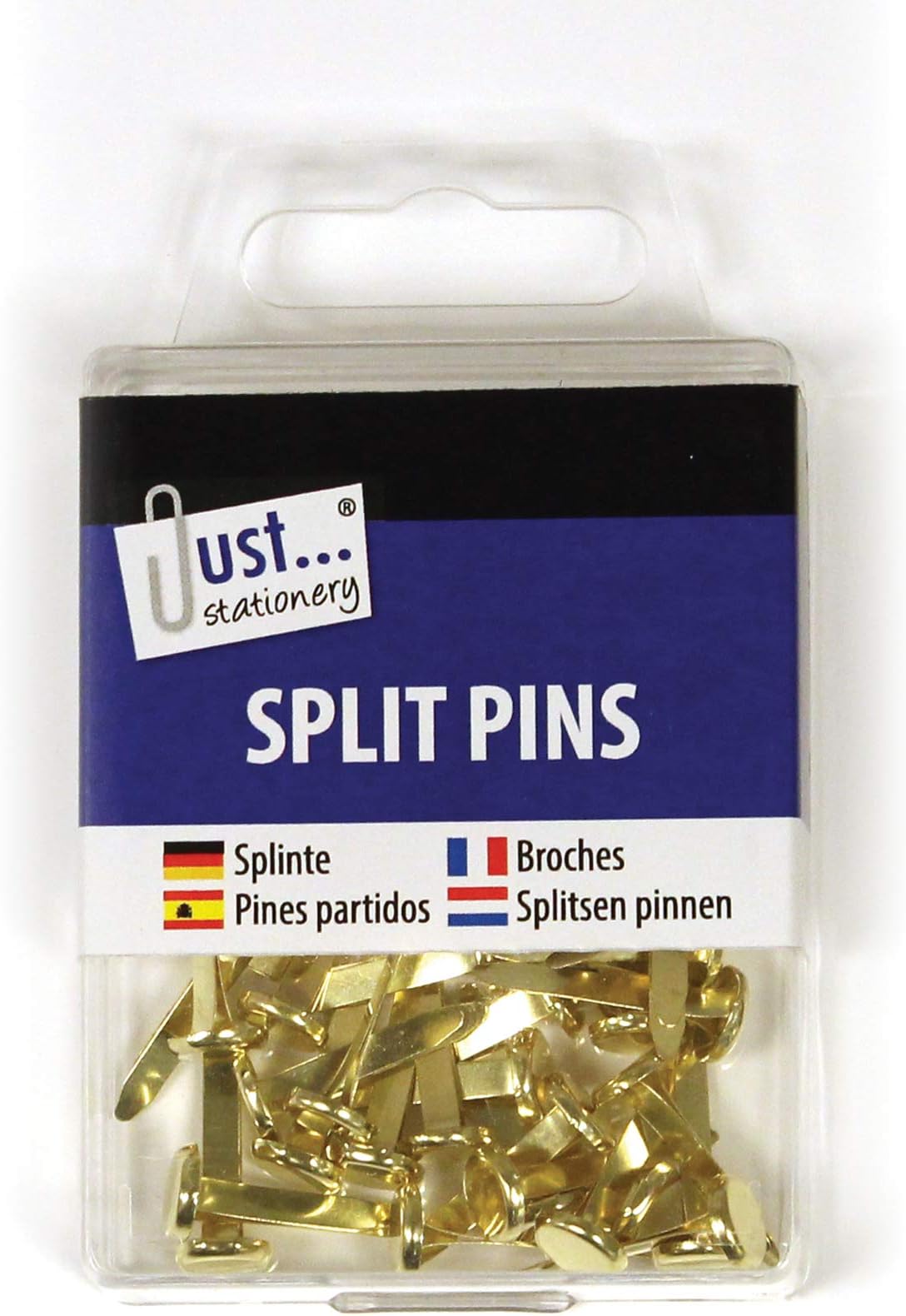 Just stationery Split Pins 50x20mm, Golden/Brass Colour, 20mm : Amazon ...