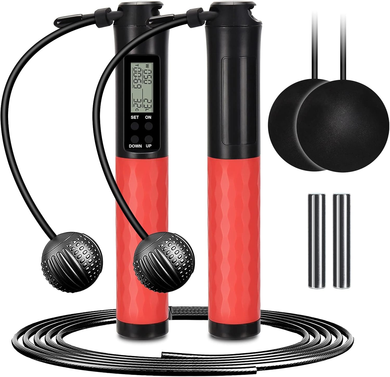 Amazon.com: Ropeless Jump Rope Counter, Weighted Jump Rope for Fitness ...