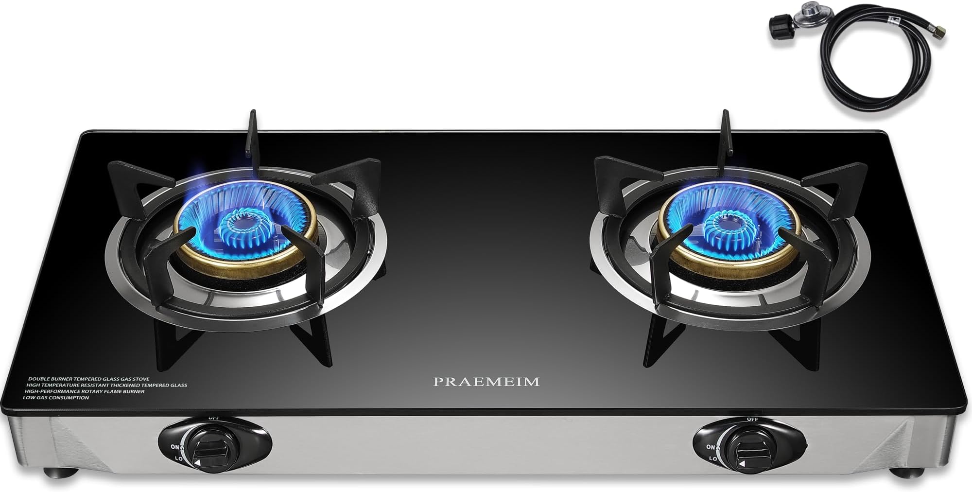 Amazon.com: BANLICALI Gas Cooktop, Portable Glass & Copper Gas Stoves ...