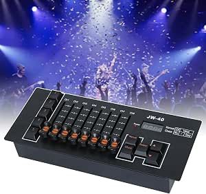 Dmx Lighting Controller, DJ Controller(40 Channel), Programmable ...