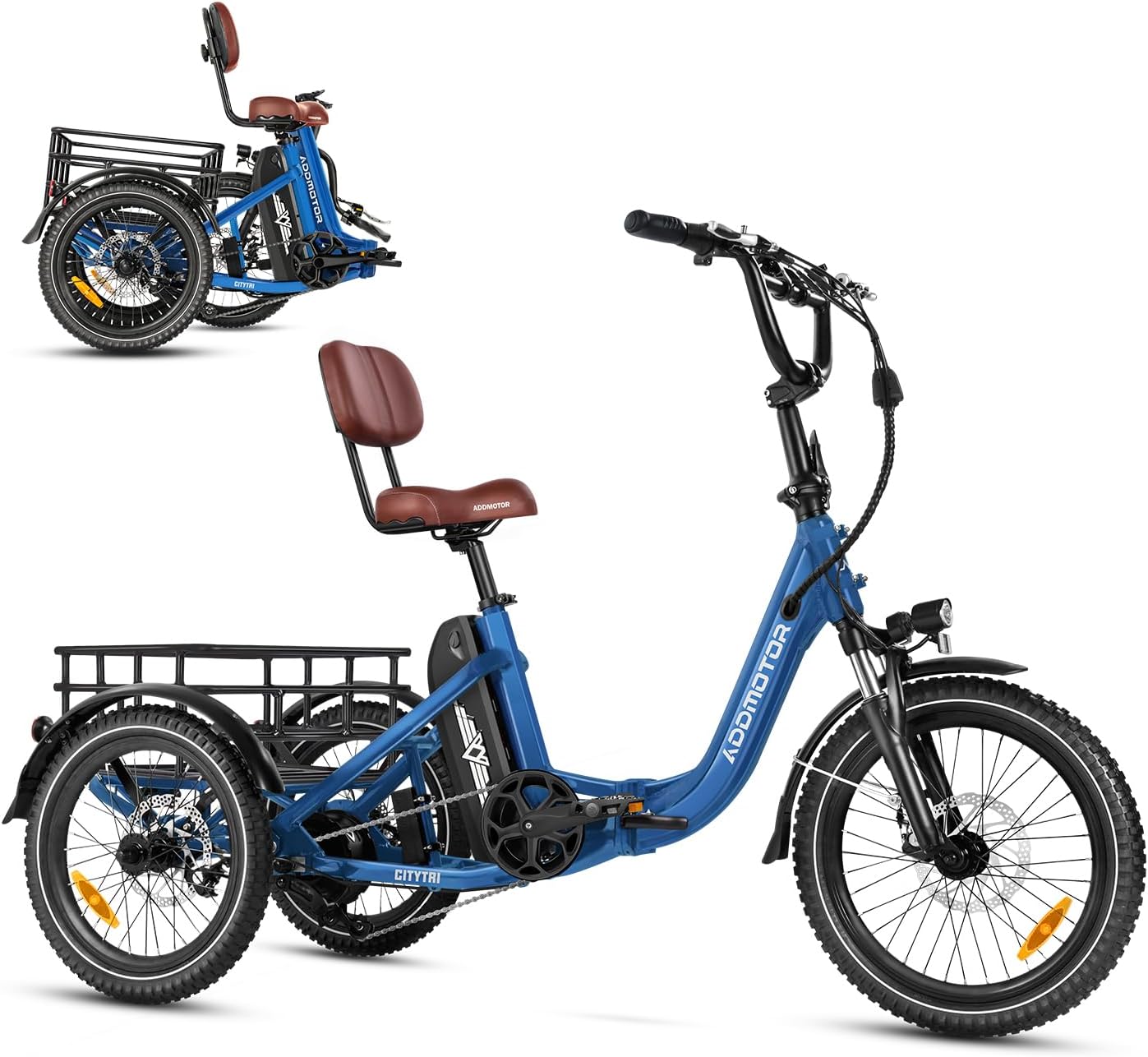 ADDMOTOR CITYTRI E-310 Folding Electric Trike for Adults,UL2849, 750W ...