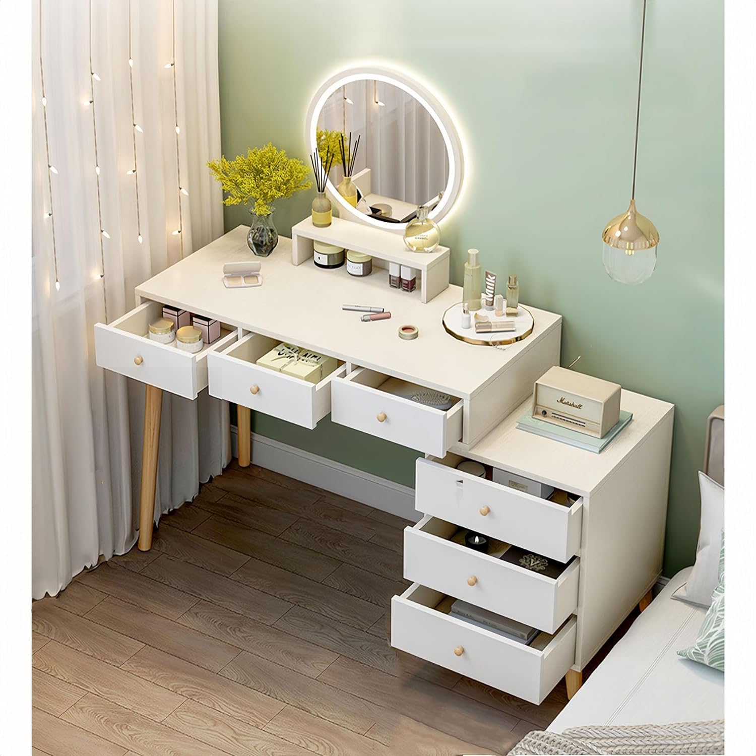 THAT S SHOCK Tocador Vanity con Espejo Iluminado Luz LED Mueble para ...