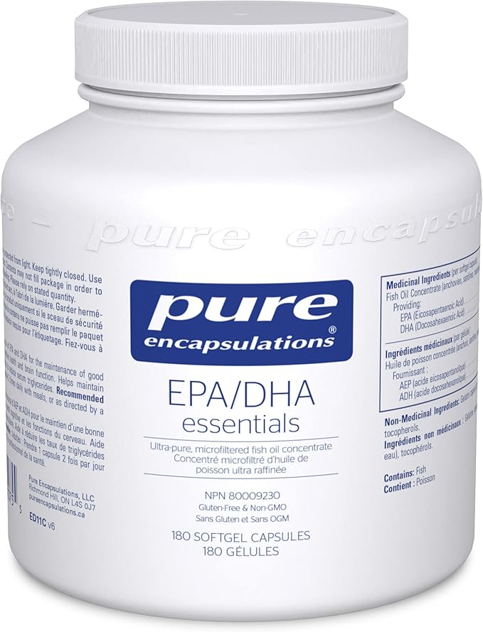 Pure Encapsulations EPA/DHA Omega-3 Fish Oil for Heart Health