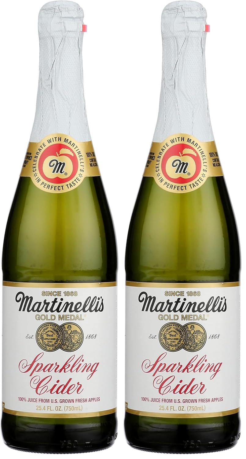 Amazon.com: Martinelli's Gold Medal Sparkling Cider, 25.4 Fl Oz Bottle ...