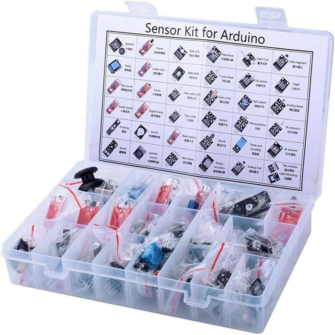 UNO R3 Sensor 37 Sensor Modules Arduino Raspberry pi Sensor Entry Kit ...