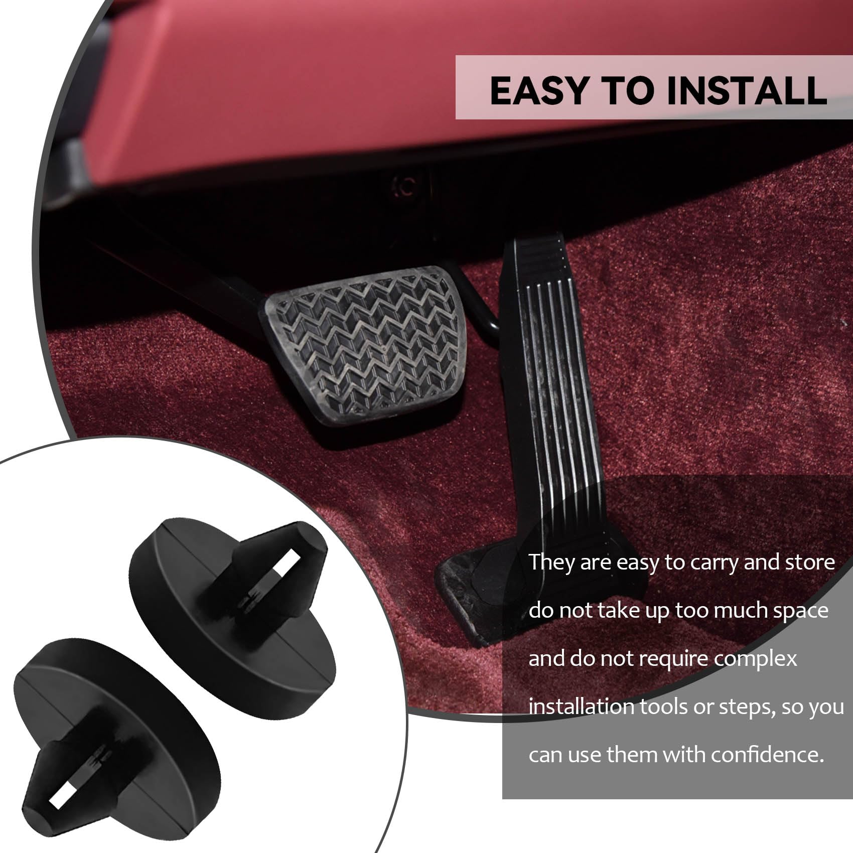 Snapklik.com : NTNEV 4 PCS Brake Switch Stopper, Clutch Pedal Stopper ...