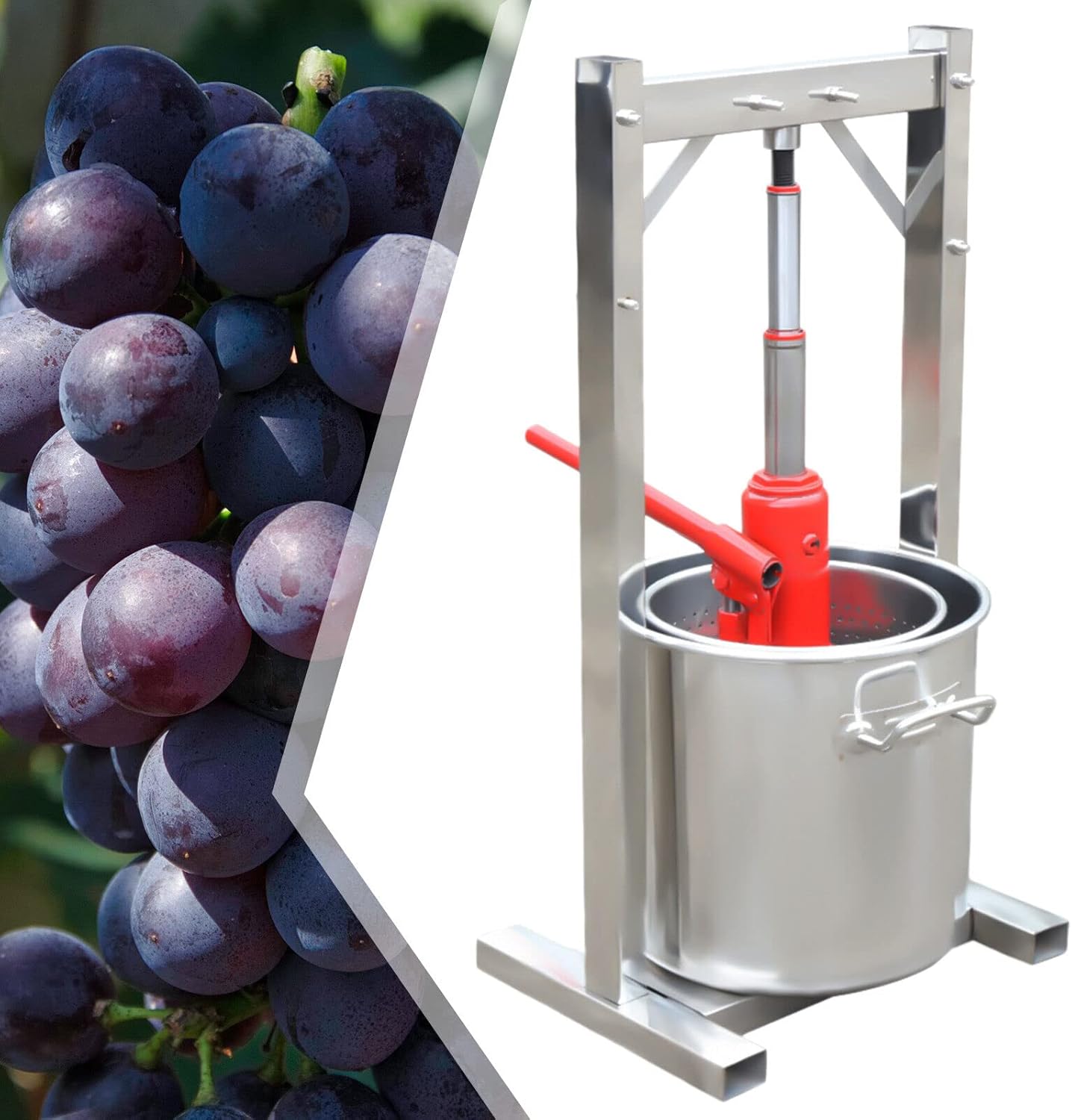 Amazon.com: Fruit Press, 3.17Gal/12L Manual Juice Press, Apple Cider ...