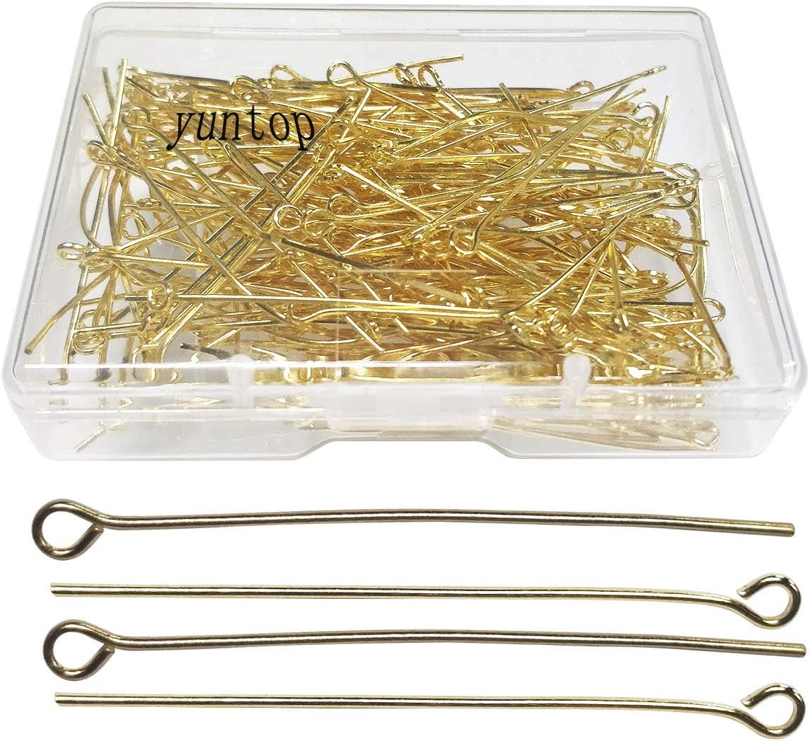 Amazon.com: 200Pcs Eye Pin Open Eye Pins Head Pins for DIY Jewelry ...