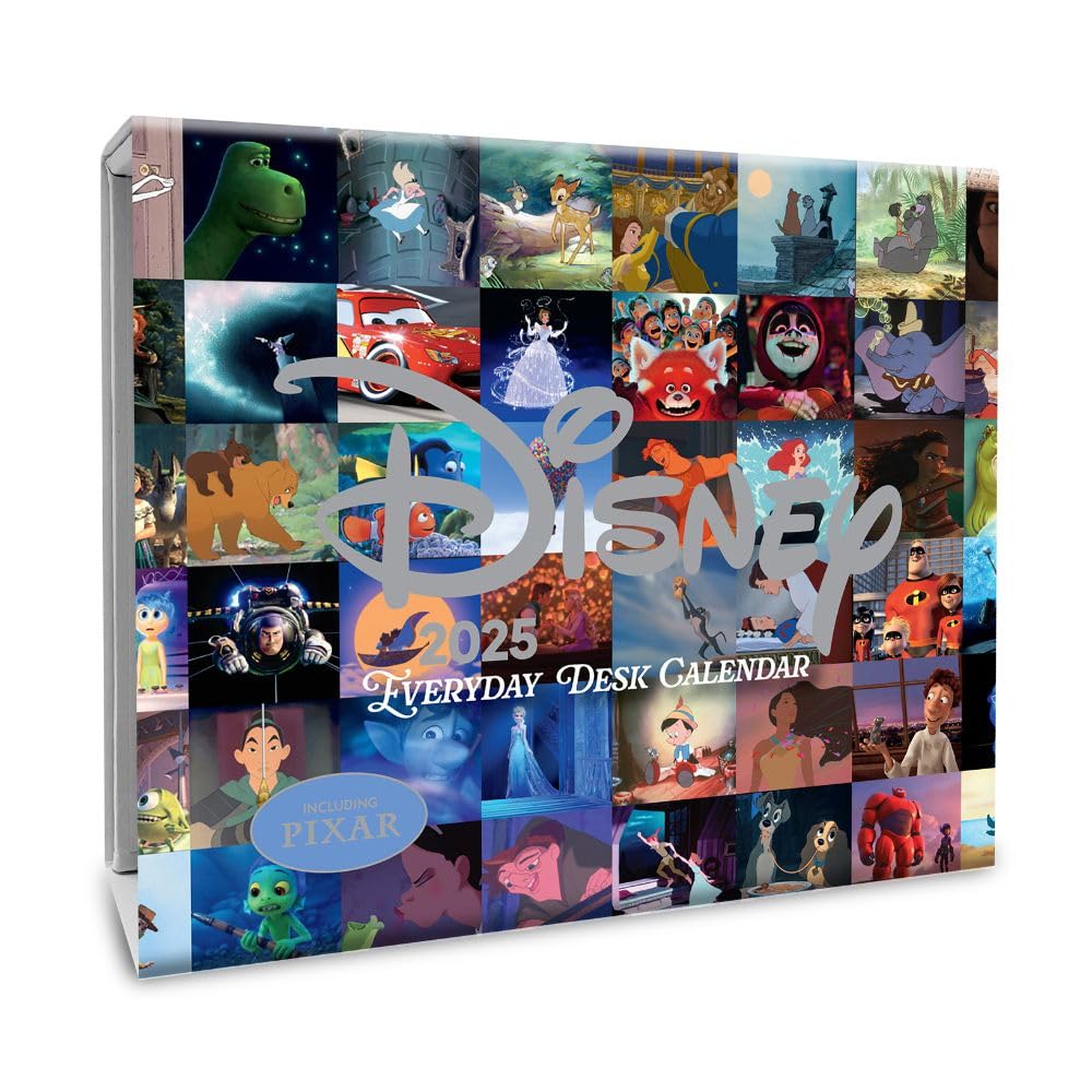 2025 Calendar Disney Animation Page to View Block Desk Calendar ...