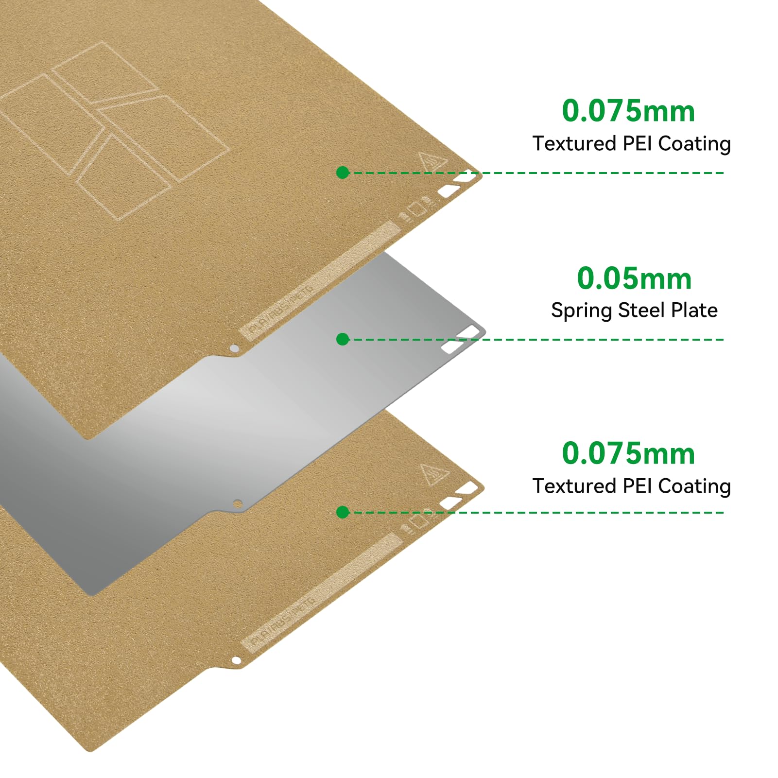 Snapklik.com : Bamboo Lab Original Dual Side Textured PEI 3D Printer ...