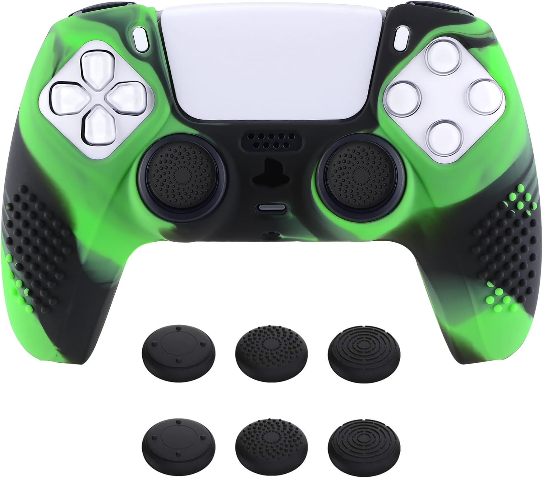 Amazon.com: YoRHa Studded Printing Silicone Cover Skin Case for PS5 ...