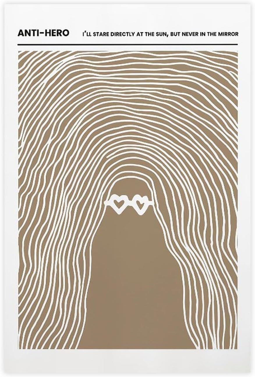 Amazon.com: TUBALU Vintage Taylor Poster Anti-Hero Album Cover Posters ...