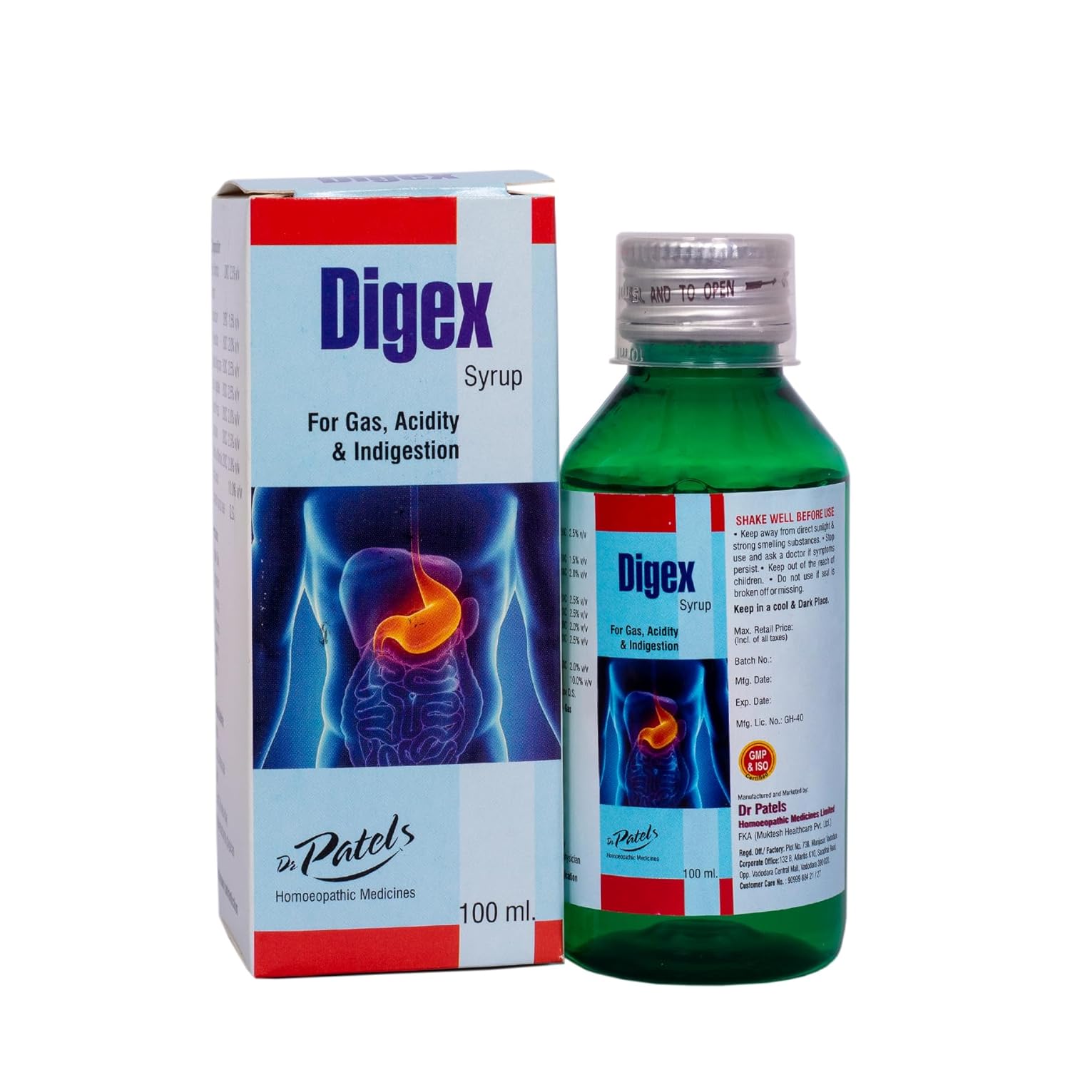 Buy Dr Patel's Homeopathic Digex Syrup | Digestion Tonic Relief from ...