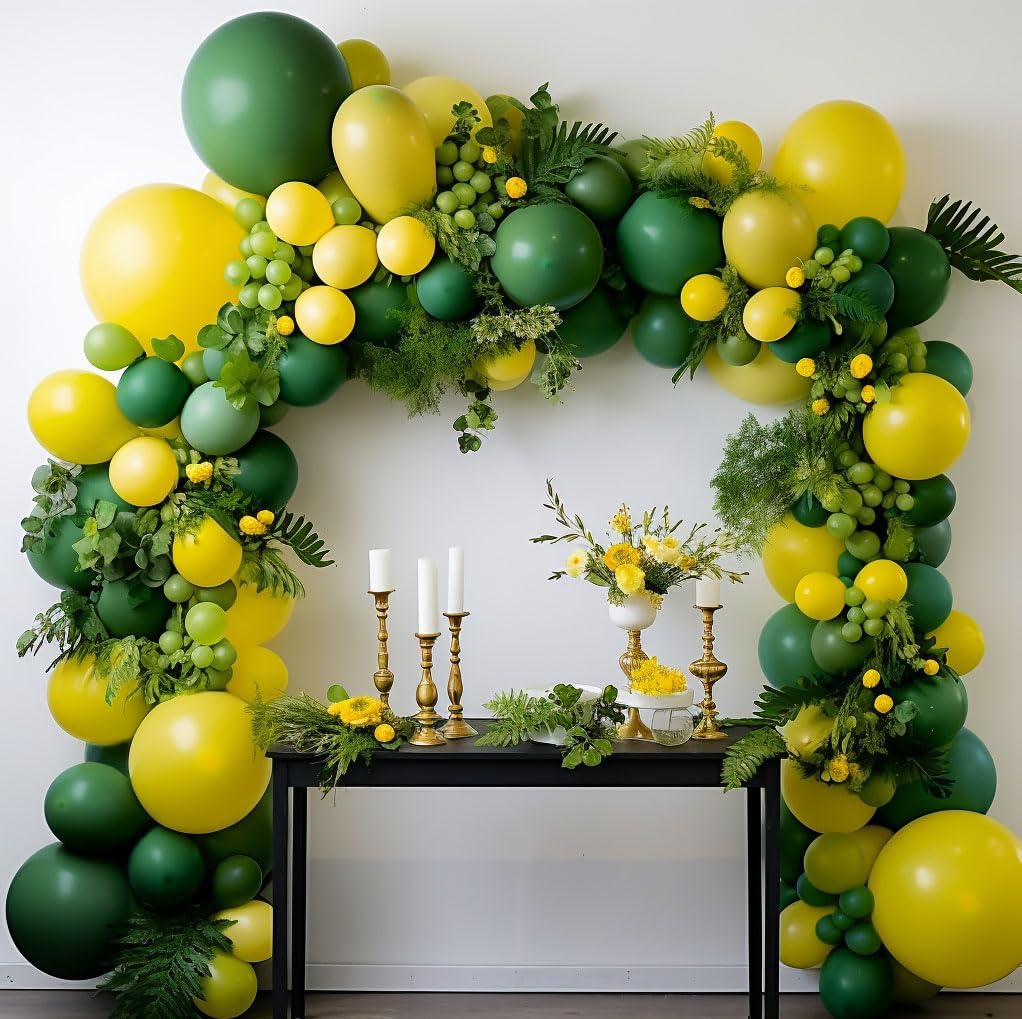 Globos de color verde oscuro, globos verdes de doble relleno ...