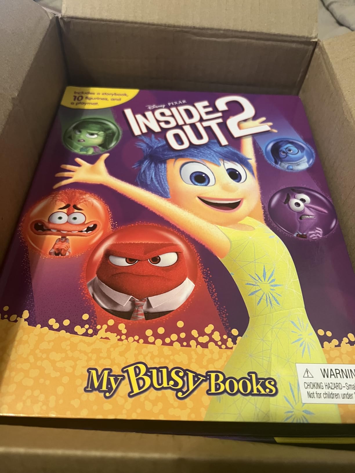 Disney Inside Out 2 My Busy Books - Storybook, 10 figurines, playmat ...