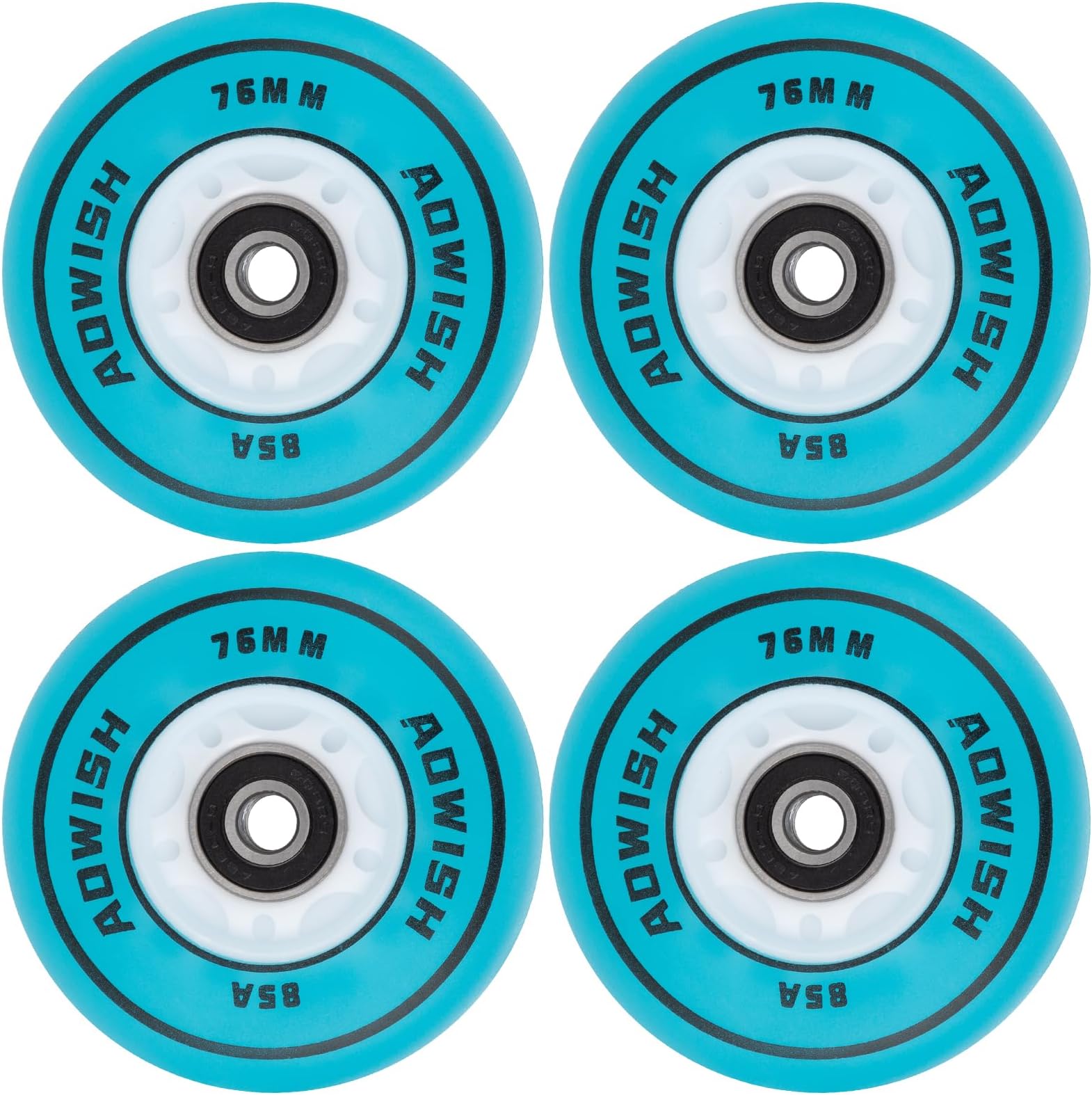 Amazon.com: Roller Blade Wheels 80mm Inline Skate Wheels with Bearings ...
