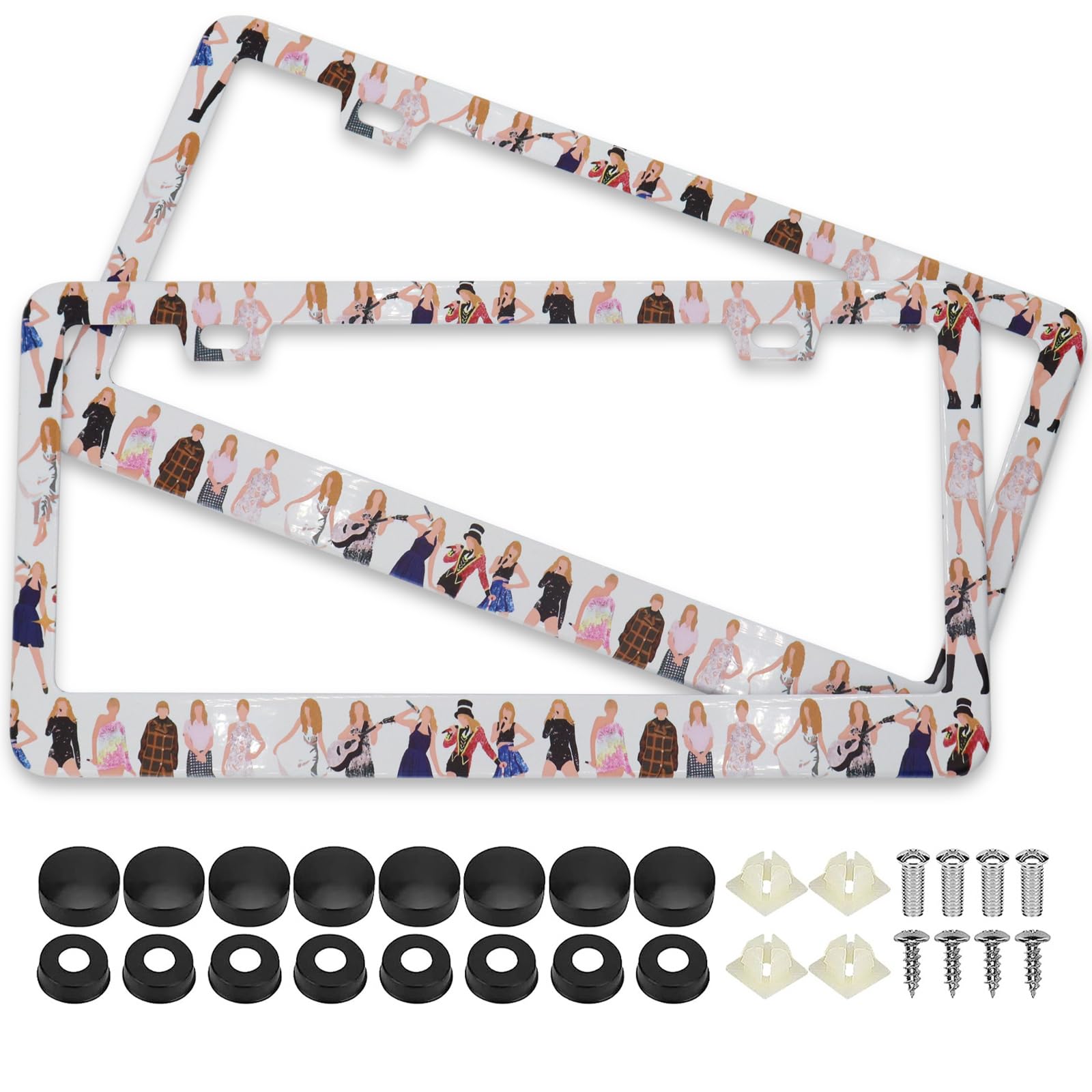 Amazon.com: Pop Singer License Plate Frames, 2 Pack Album Inspired ...