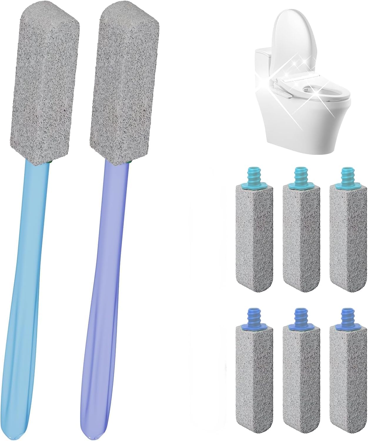 Amazon.com: Pumice Stone Toilet Bowl Cleaner with 11.8 Inch Handle ...