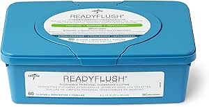 Medline ReadyFlush Large Adult-Sized 8x12 Personal Cleansing Cloths ...