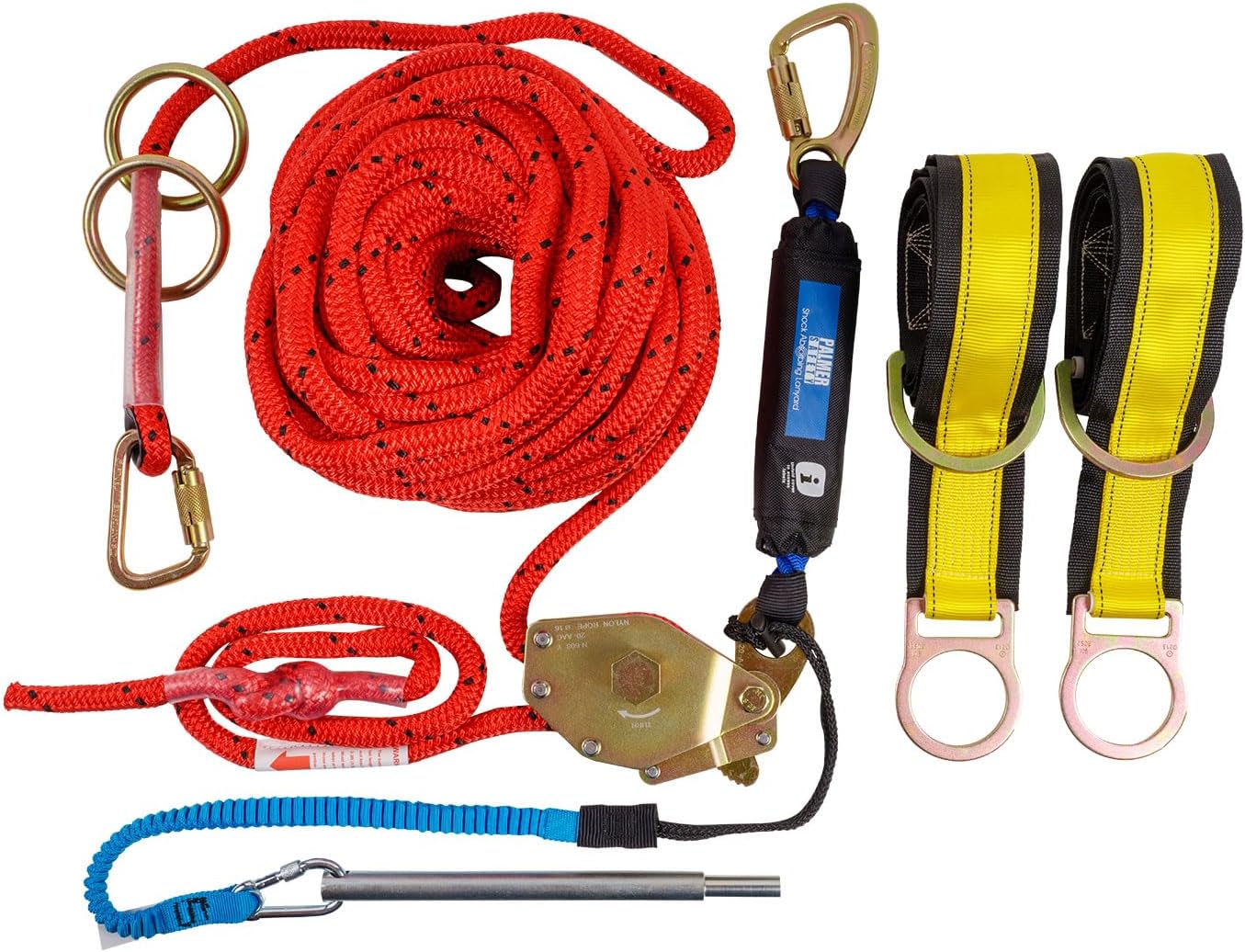 Palmer Safety A300200 Fall Protection 50 FT. Rope Horizontal Lifeline ...