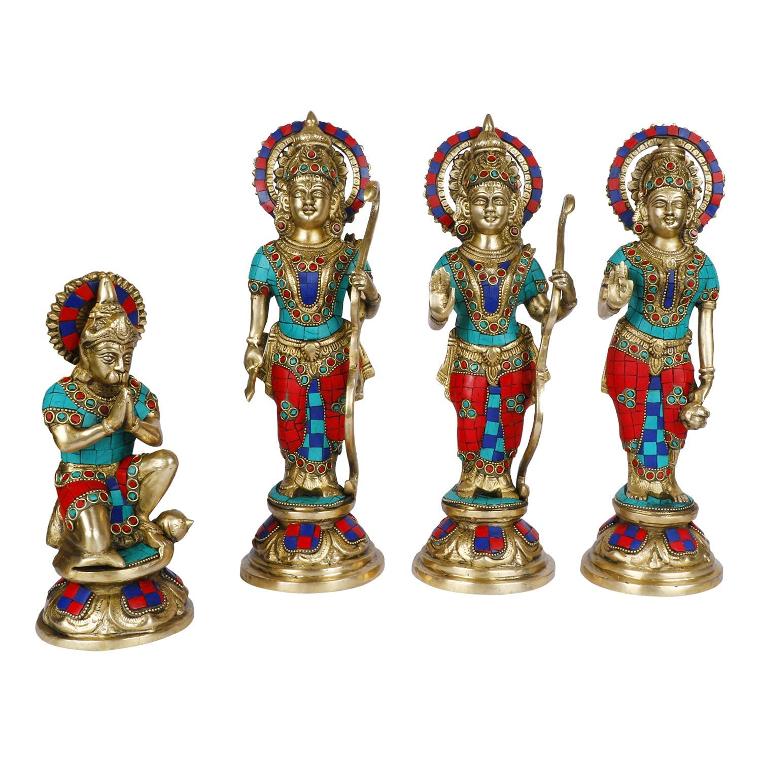 Brass Ram Darbar Murti For Home Bhagwan Ram Darbar Sita | Desertcart Brunei