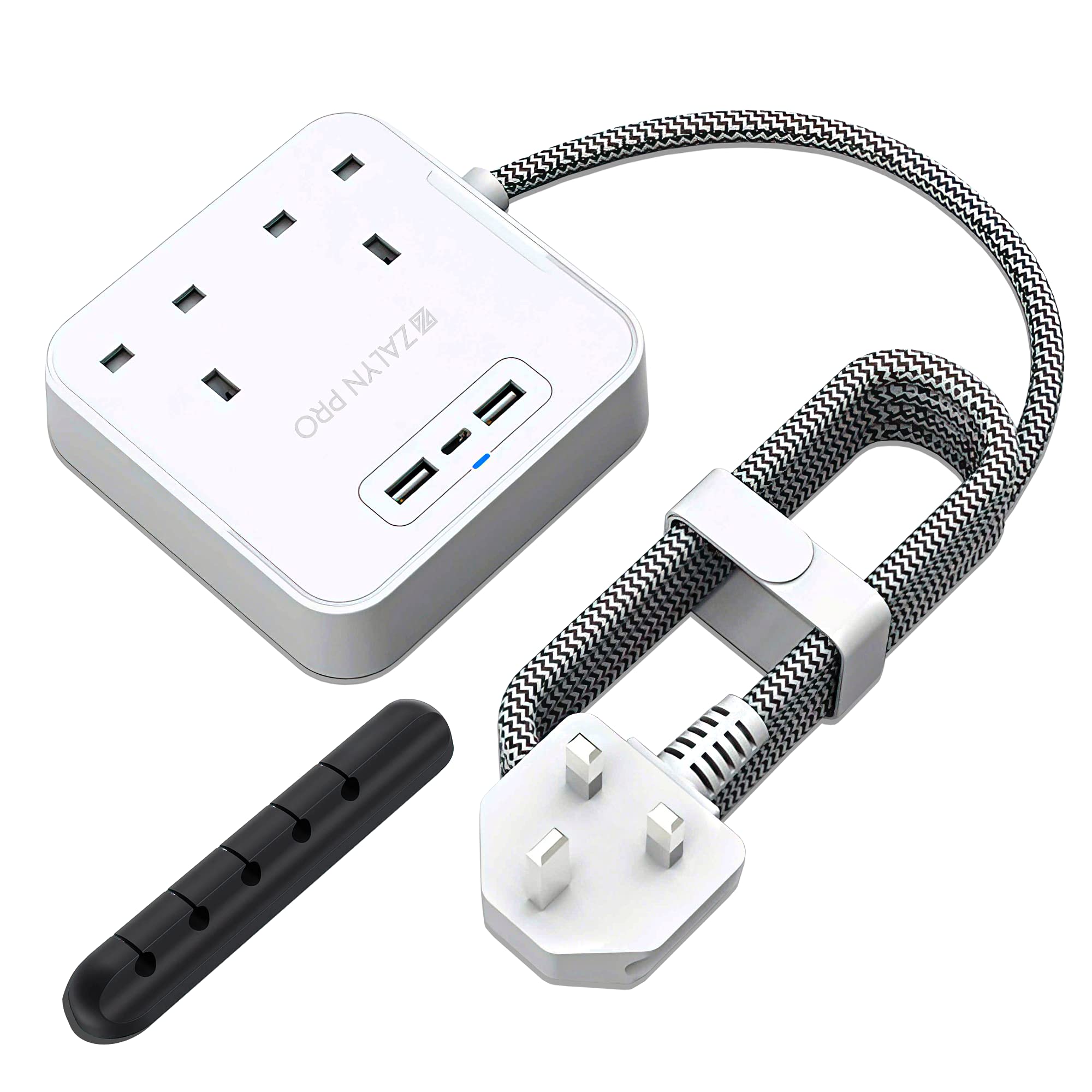 Buy Zayn Pro Extension Cord 1.8m Power Extension 4 Slot Cable Organizer ...