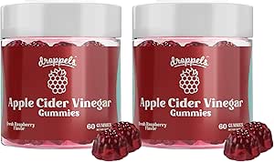 Amazon.com: Droppels Apple Cider Vinegar Gummies 1000mg with Beet Root & Pomegranate | Non-GMO ...