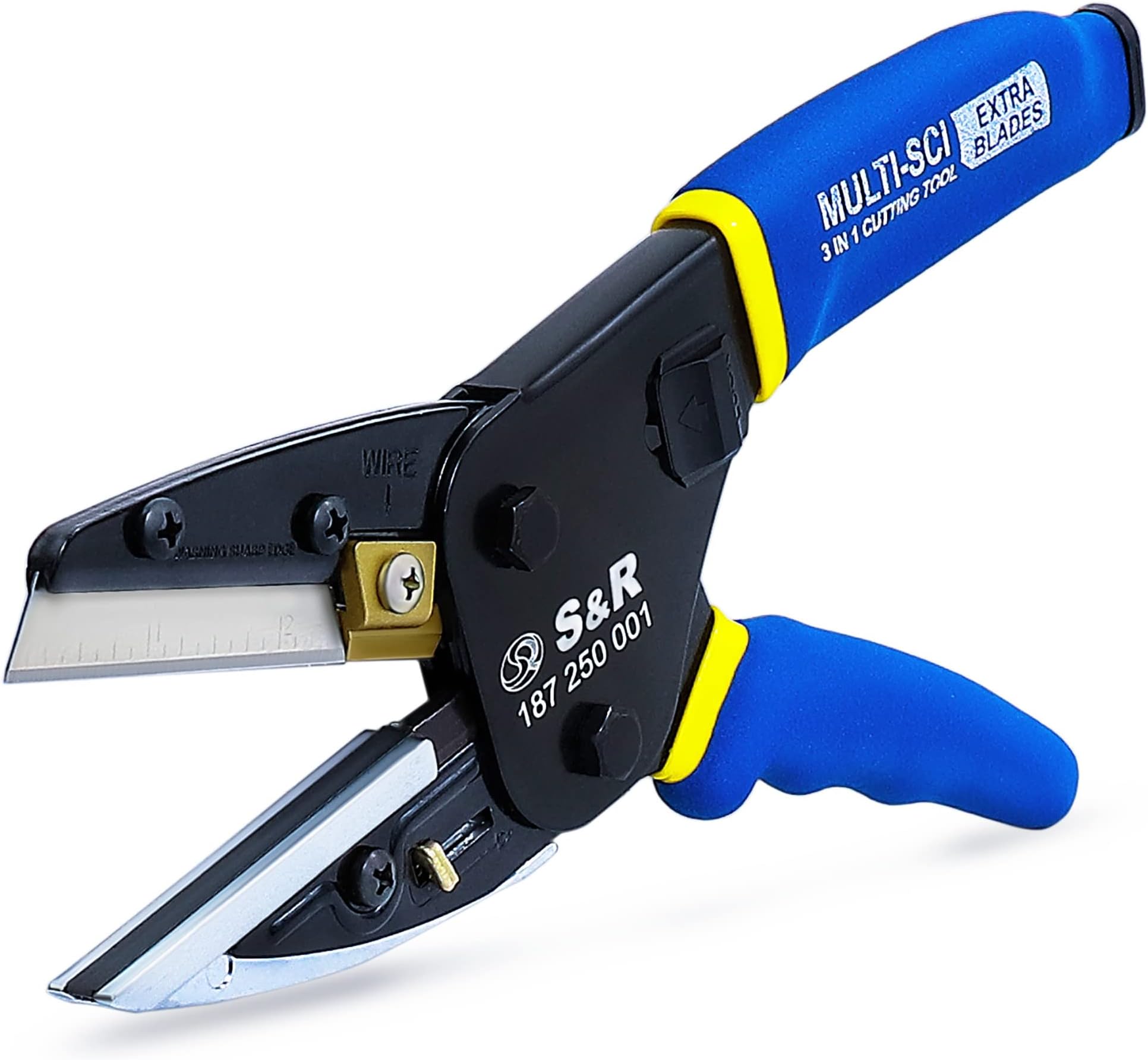 KNIPEX Schere für Kunststoffe auch für Kabelkanäle mit Mehrkomponenten ...