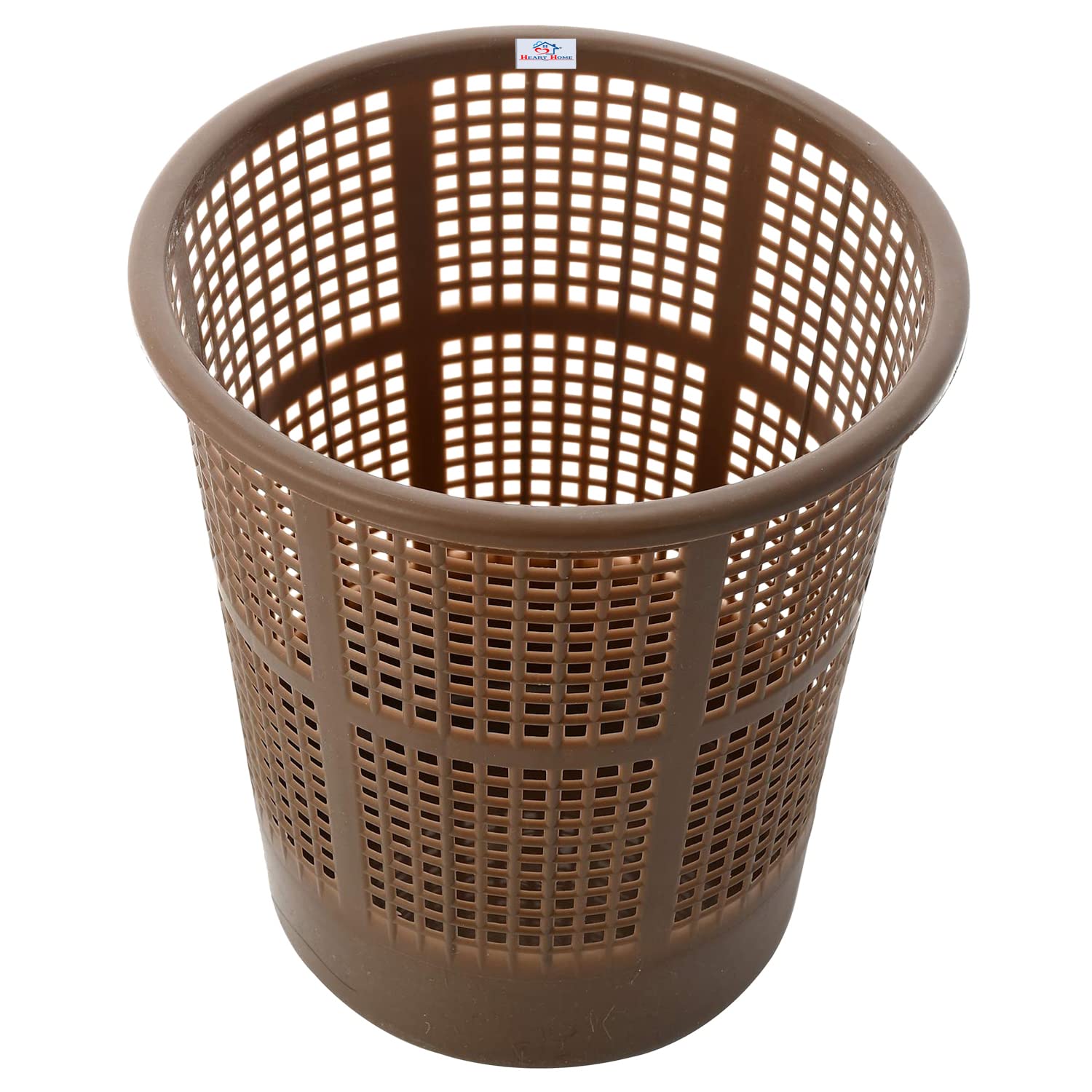 Heart Home Mesh Dustbin|Plastic Open Garbage Basket|Portable Round ...