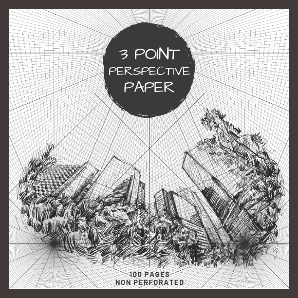 Buy 3 Point Perspective Paper: Sketchpad with 3 Point Perspective Grids ...